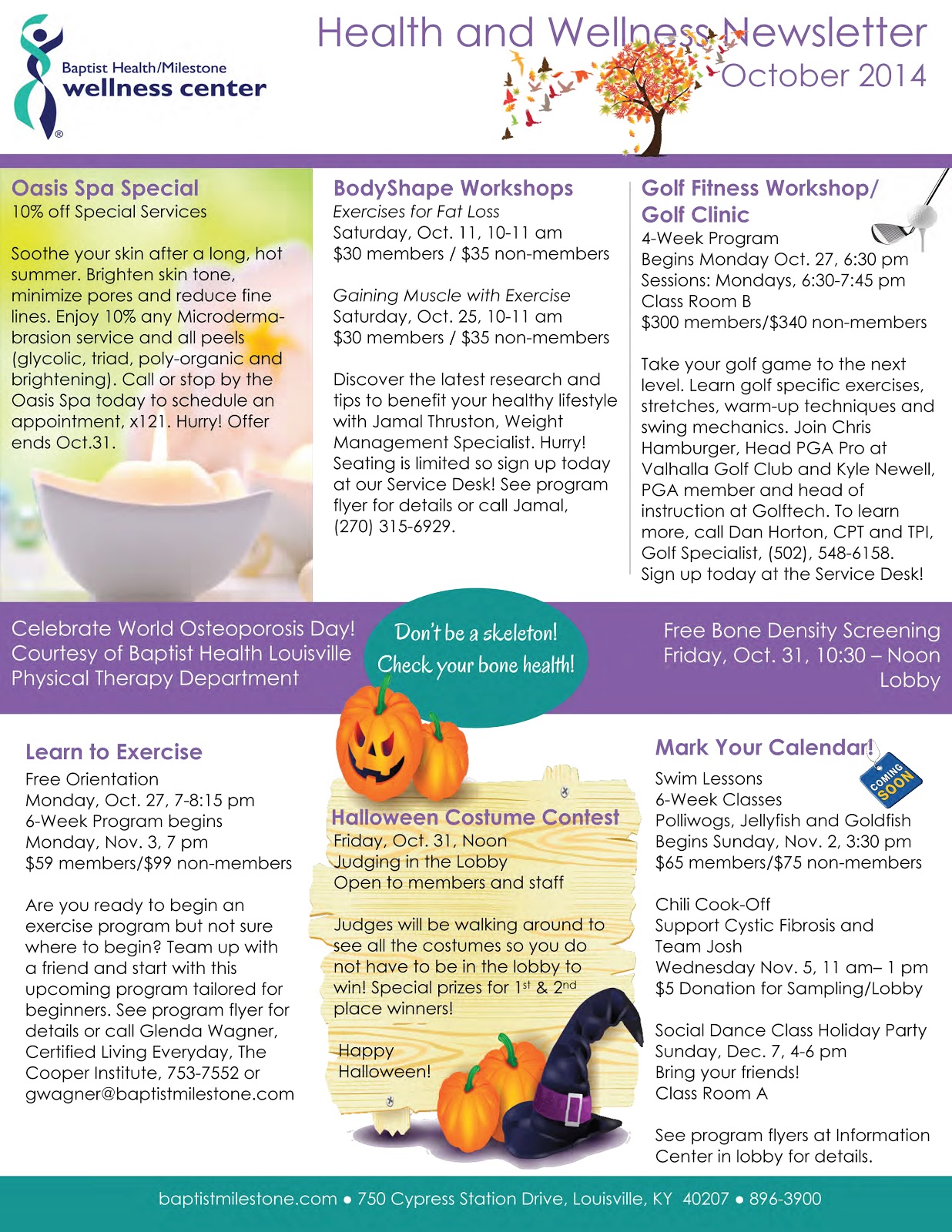 October Newsletter | See What's Happening at Milestone!