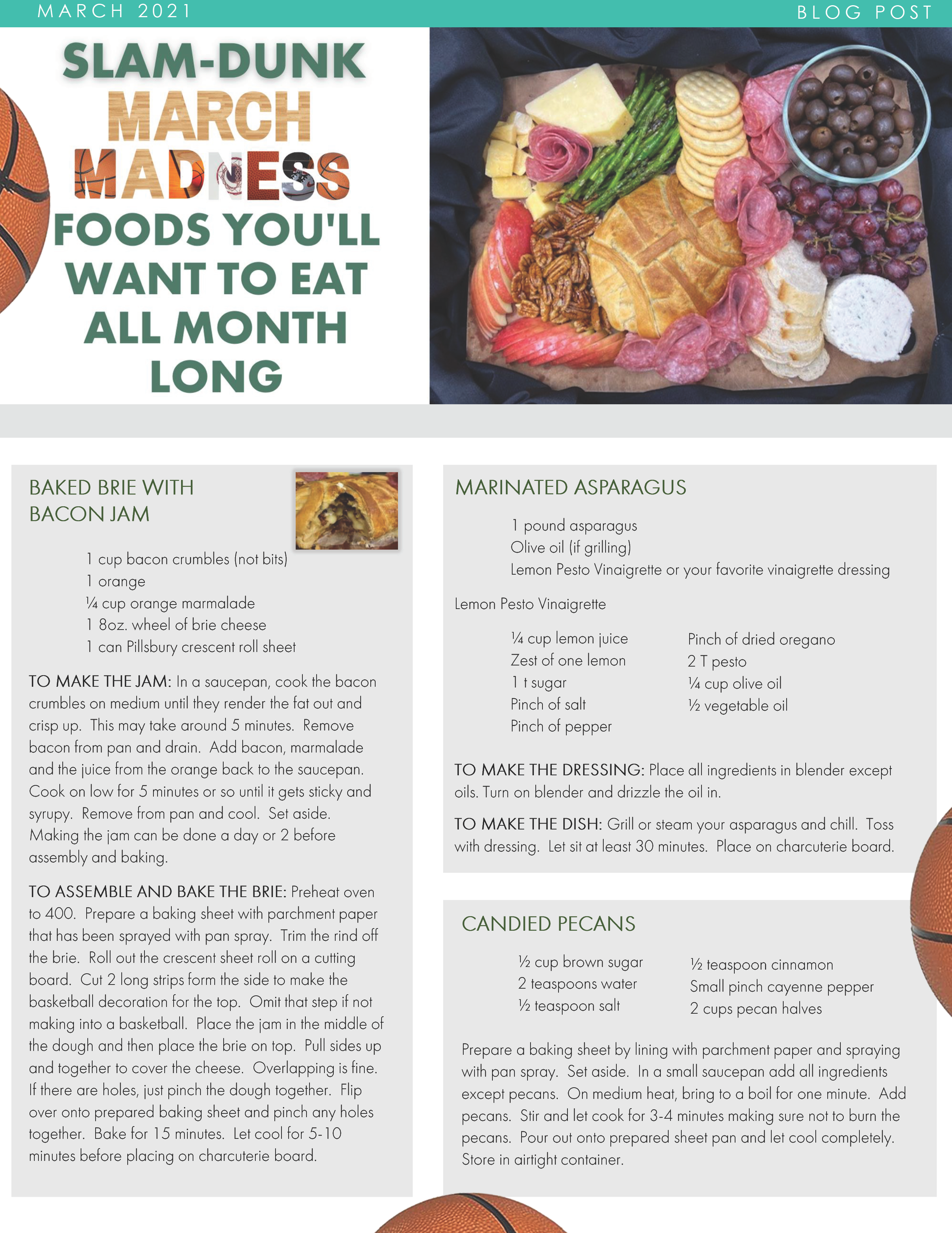 MARCH MADNESS SLAM-DUNK FOODS