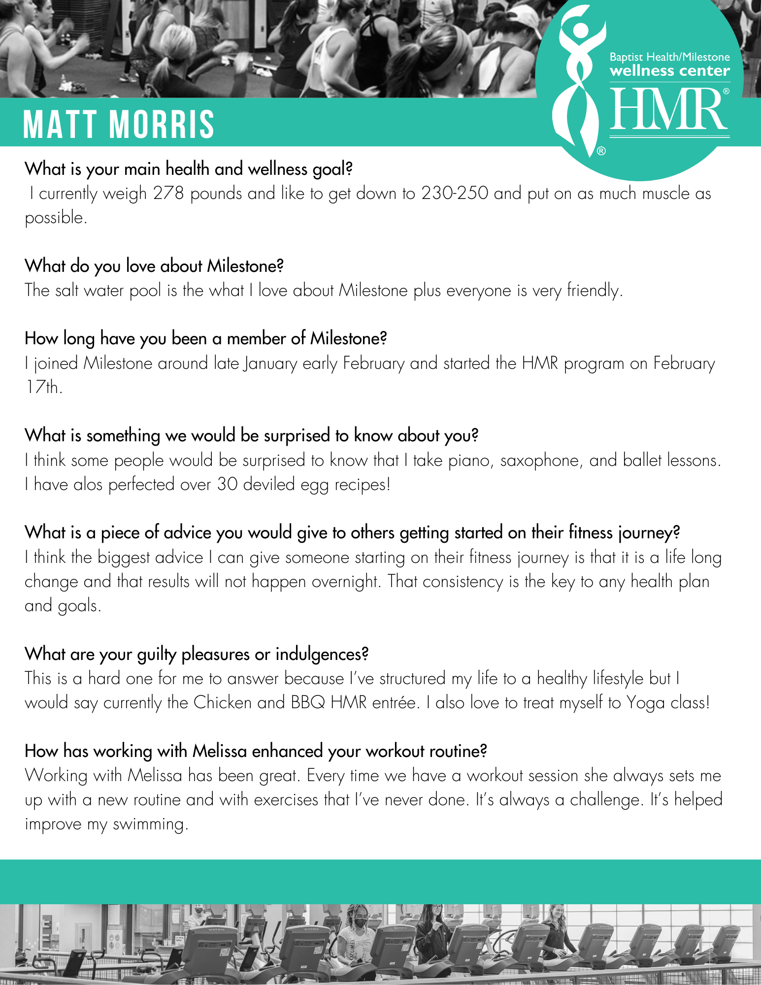 Member Spotlight- Matt Morris