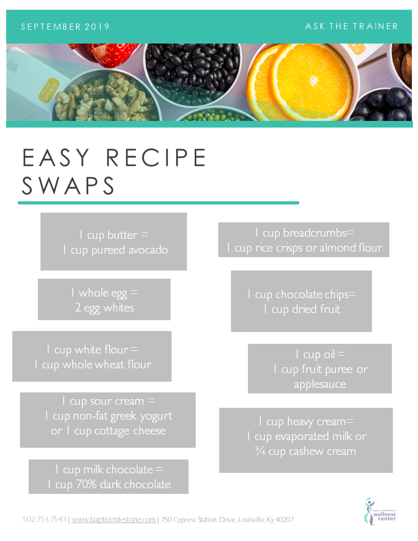 Healthy Recipe Swaps